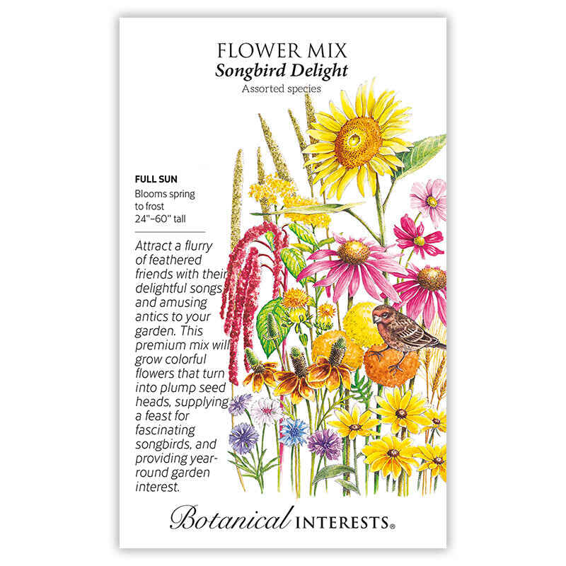 Songbird Delight Flower Mix Seeds – Botanical Interests